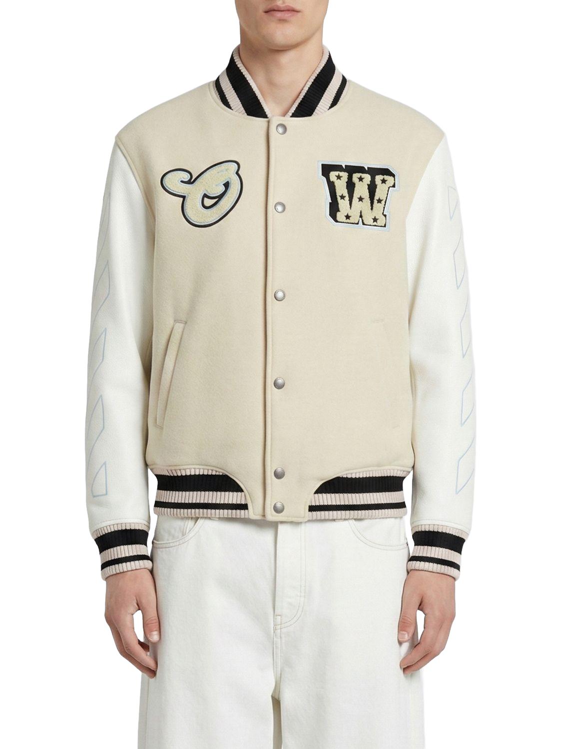 OFF-WHITE Off-White Wool Blend Varsity Jacket